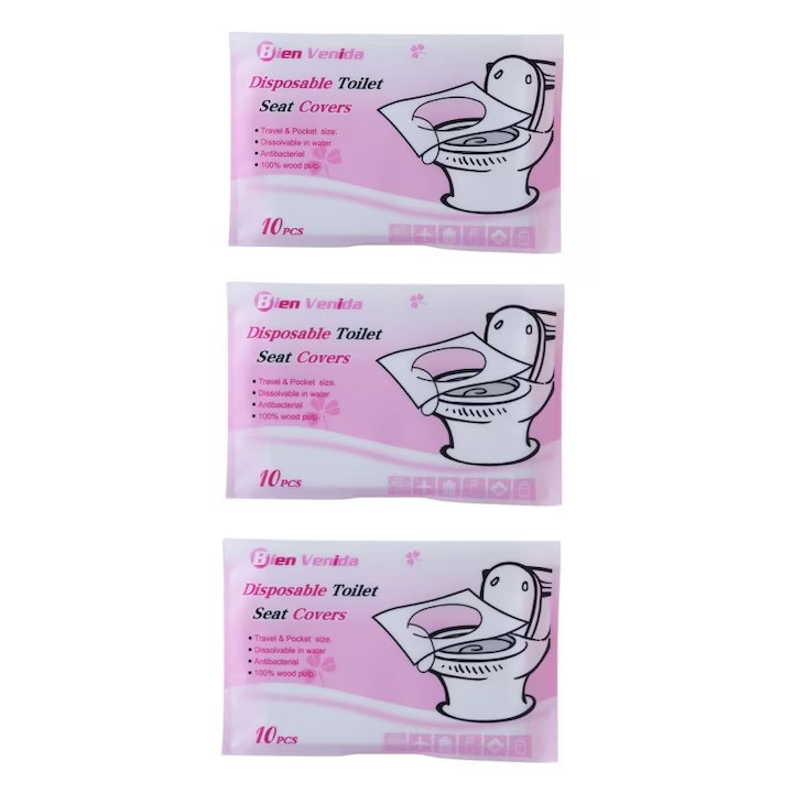 Set 30 Protectii de Toaleta, Set Protectii Igienice Wc de Unica ...