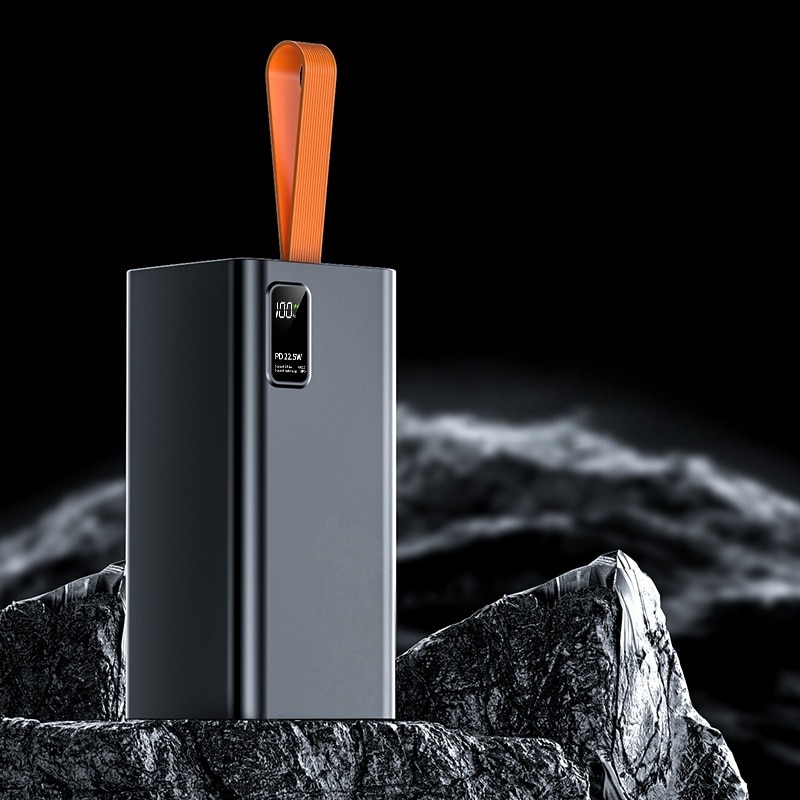 Baterie externa 50000mAh, incarcare rapida, 5 iesiri, 2 intrari, cu ...