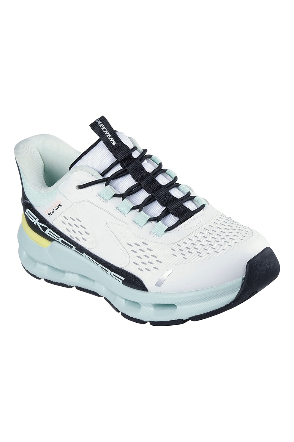 Skechers, Pantofi sport slip-ins Glide-Step Vista Lane, Negru stins ...