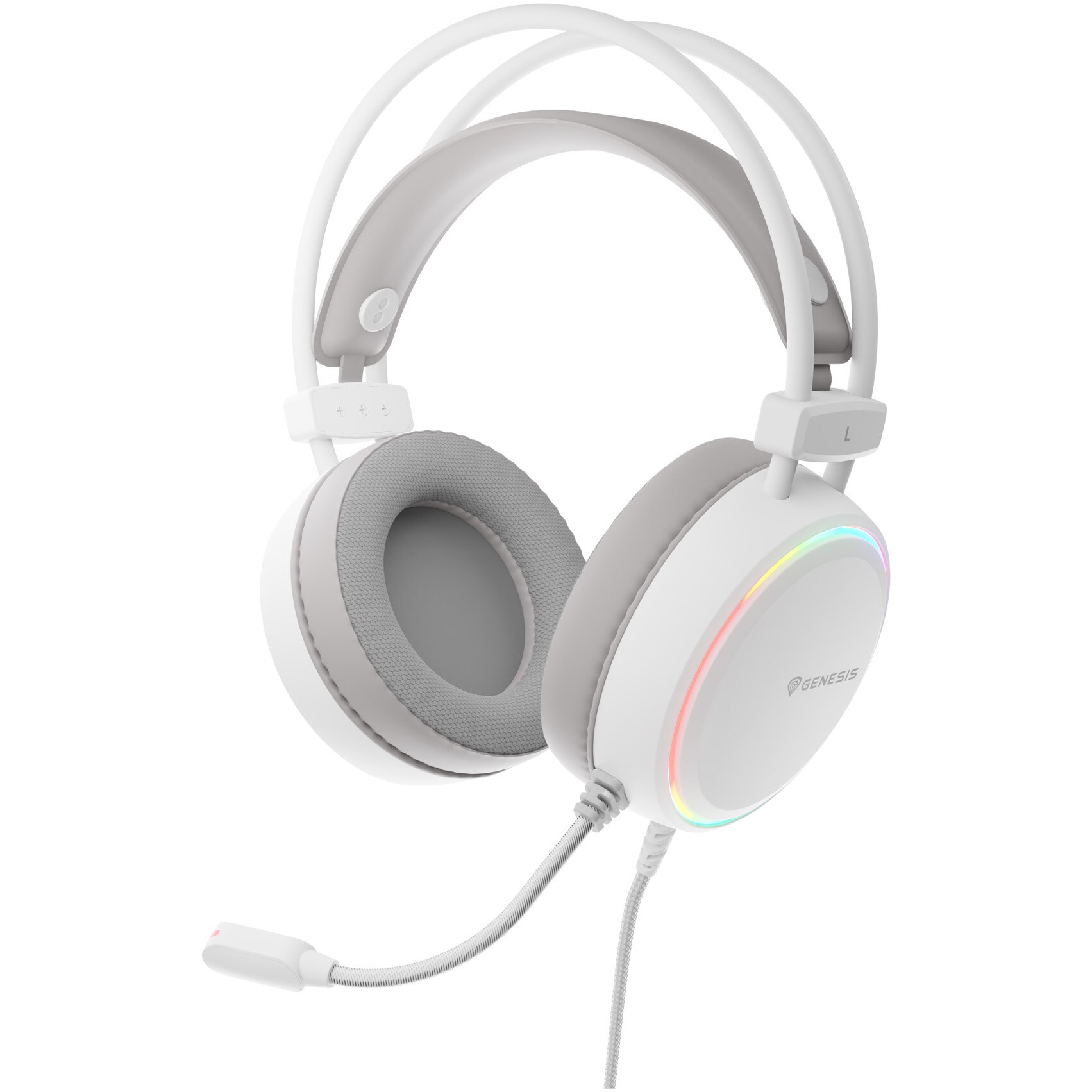 Casti gaming cu fir Genesis Neon 613 G2, sunet stereo, microfon ...