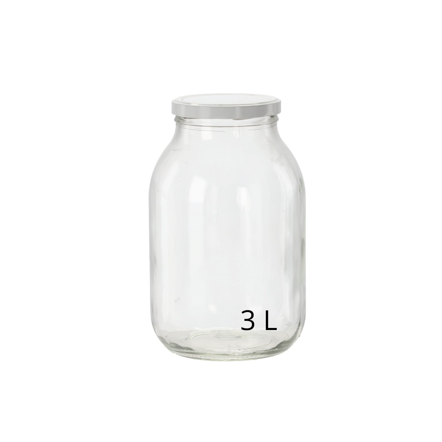 Borcan din sticla 3L cu capac filet FI100 – pentru muraturi, sucuri si ...