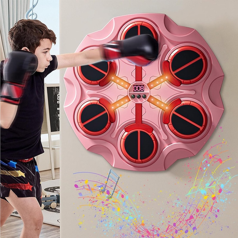 Masina de box inteligenta, Bluetooth, LED, Roz - eMAG.ro