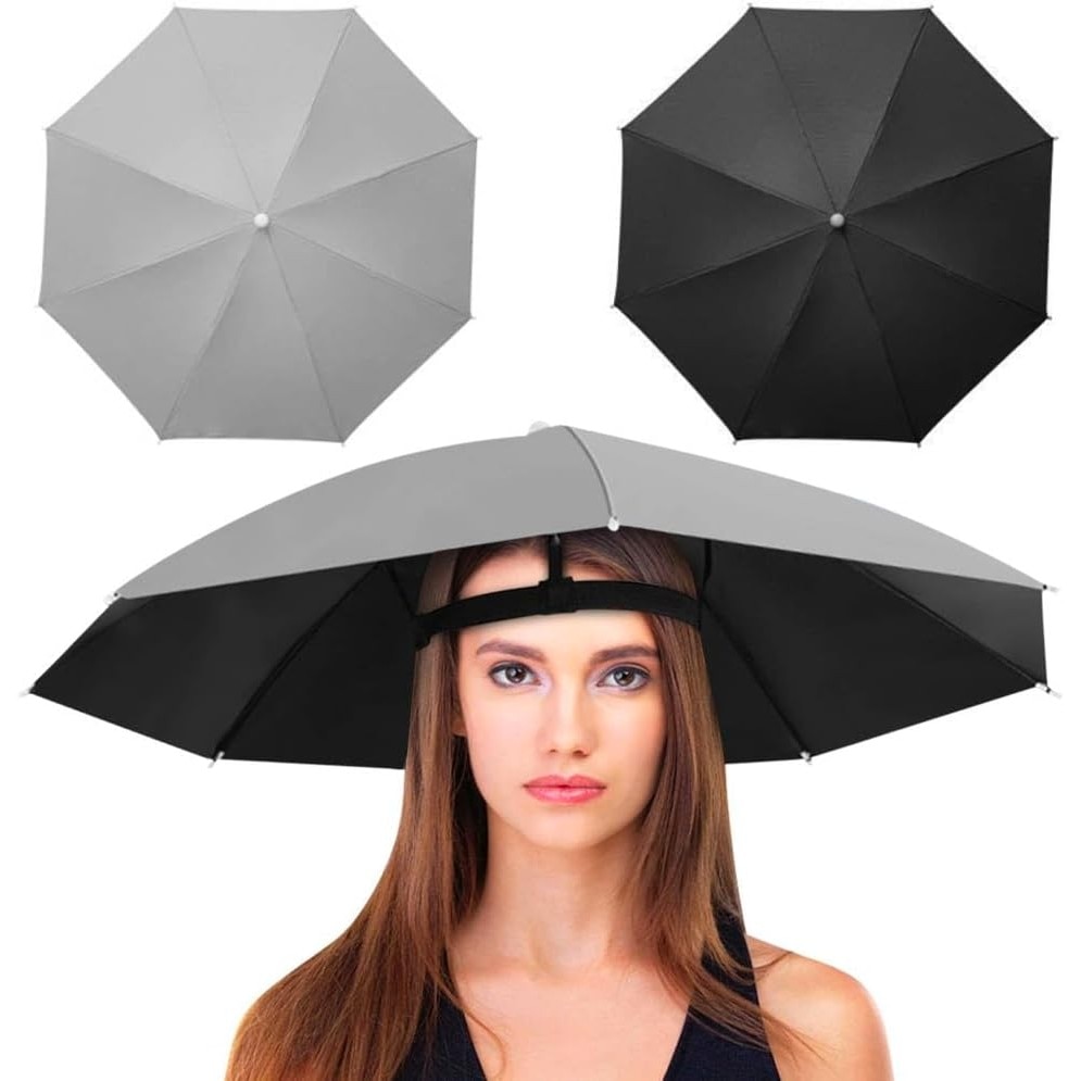 Umbrela de Cap, Flippy, Diametru 69 cm, Banda Elastica de Cap ...