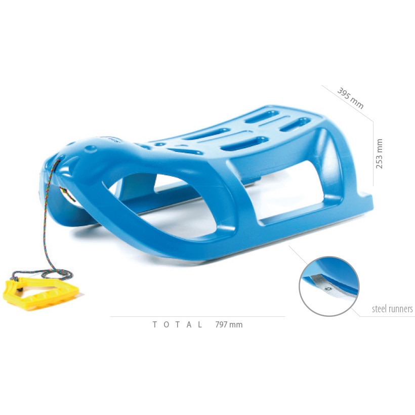 Almarox Sea Lion szánkó, 79.7x39.5x26.5 cm, Kék - eMAG.hu