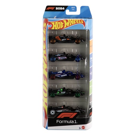 Set 5 Masini Hot Wheels Formula 1, Mattel, +3 ani, multicolor - eMAG.ro