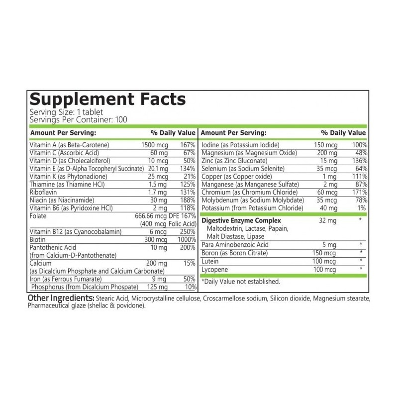 Daily Vitamins, 100 Tablete, Pure Nutrition USA - eMAG.ro