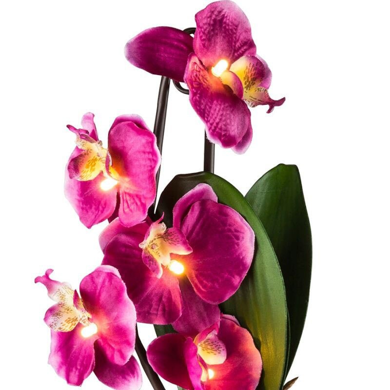 Orhidee decorativa cu LED, Roz, 50 cm, Globo - eMAG.ro