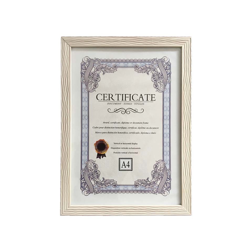 Rama foto din lemn, 21x29cm, Diploma, alb - eMAG.ro