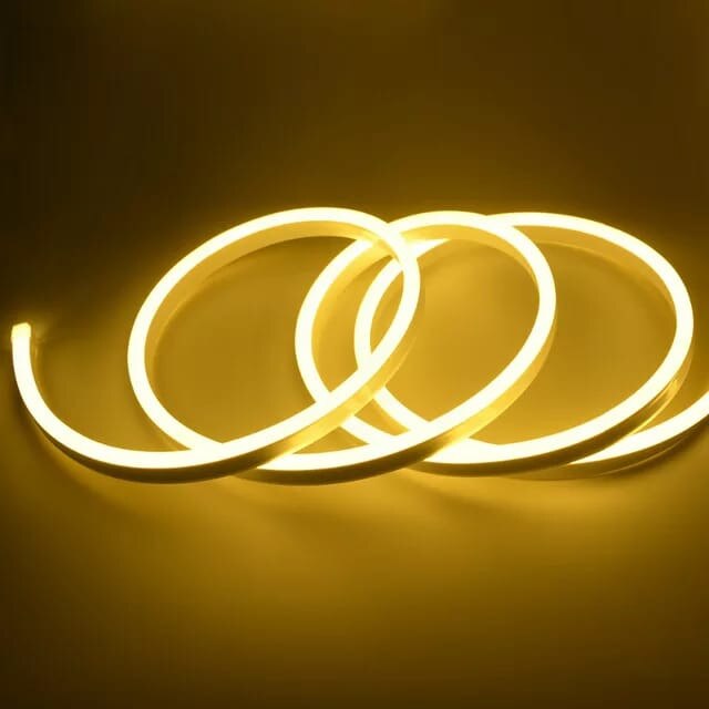 Furtun Luminos Neon Flex HEBER, 100 m, LED Alb Cald - eMAG.ro