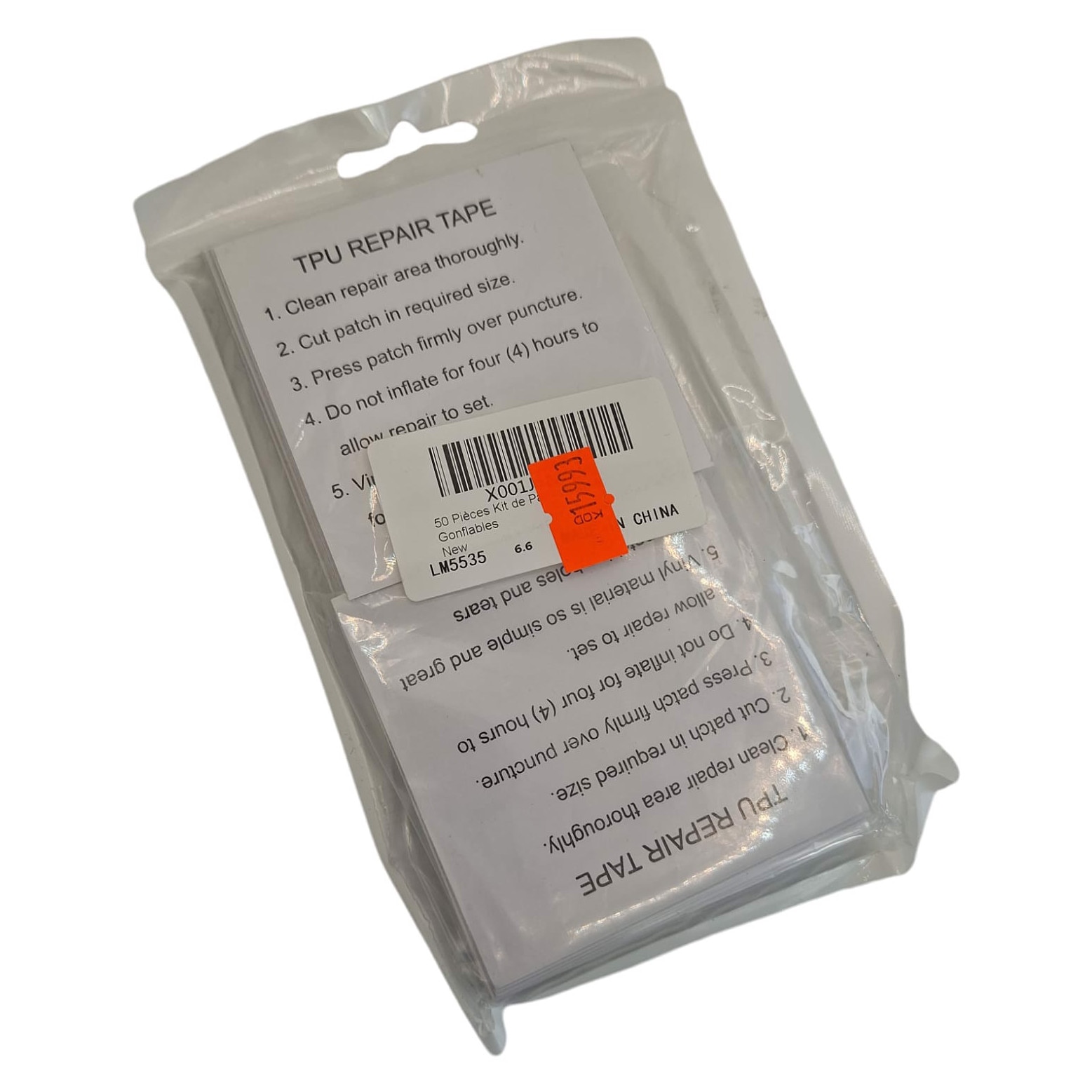 Set 50 bucati late TPU autoadezive pentru reparatii piscine, 7x7cm ...