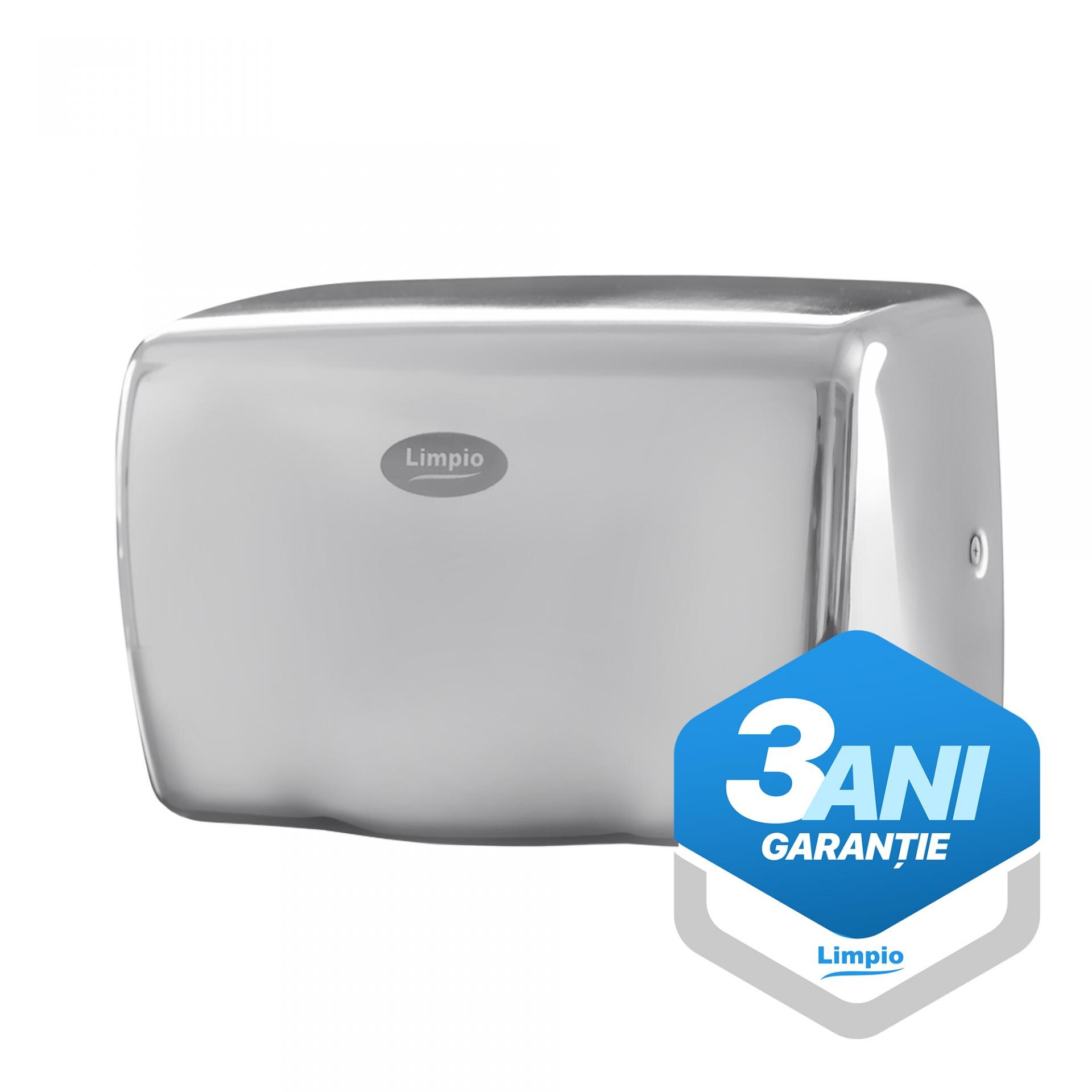 Uscator de maini Limpio HD28SLA, 650 W, Viteza jet aer 60m/s, Inox ...