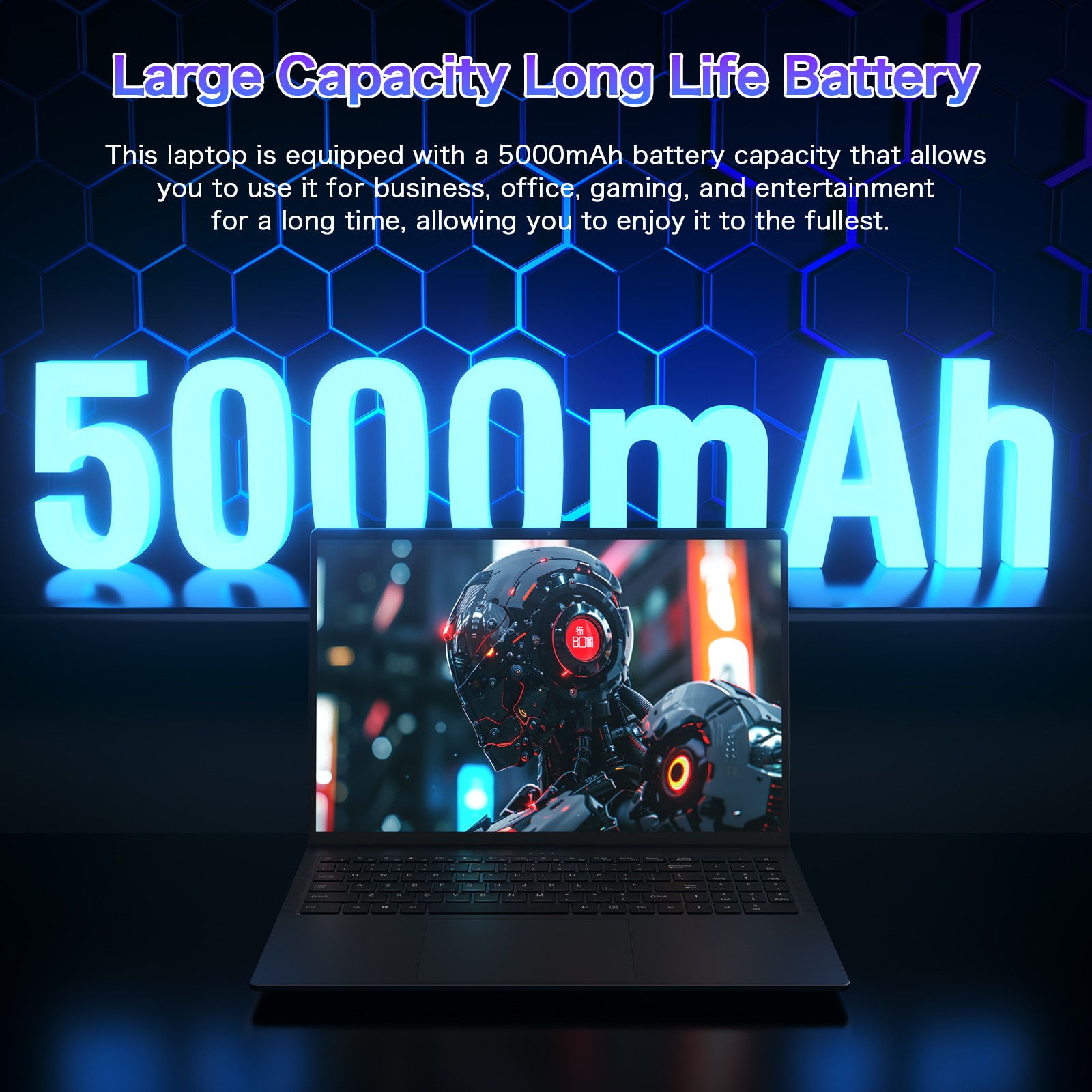 Laptop Auusda AMD Ryzen 5 7430U, 16 inci, up to 4.3GHz, 32 GB DDR4, SSD de 1TB, AMD Radeon RX ...