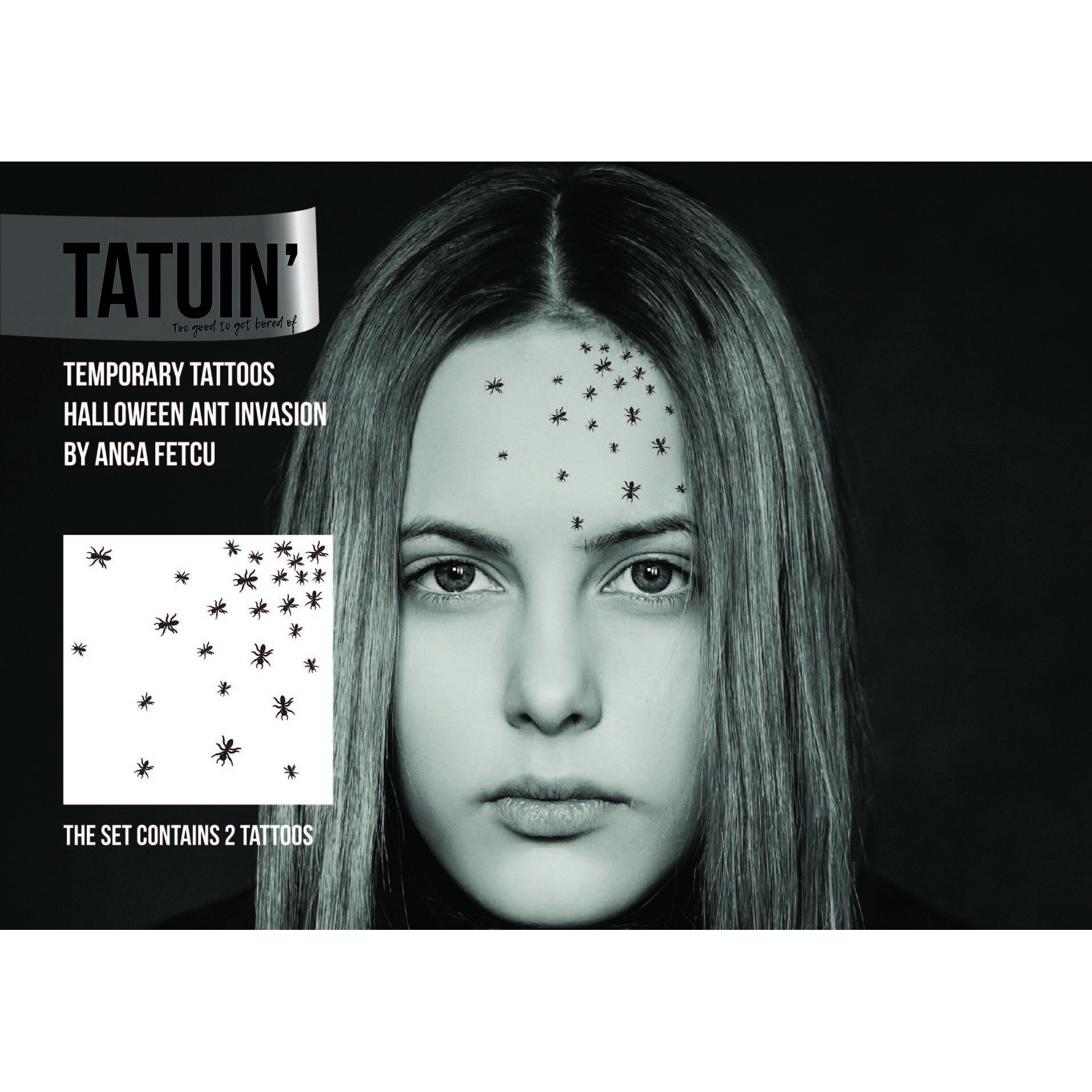 Tatuaje temporare Tatuin, Ant Invasion, negre, 2 tatuaje - Compară ...