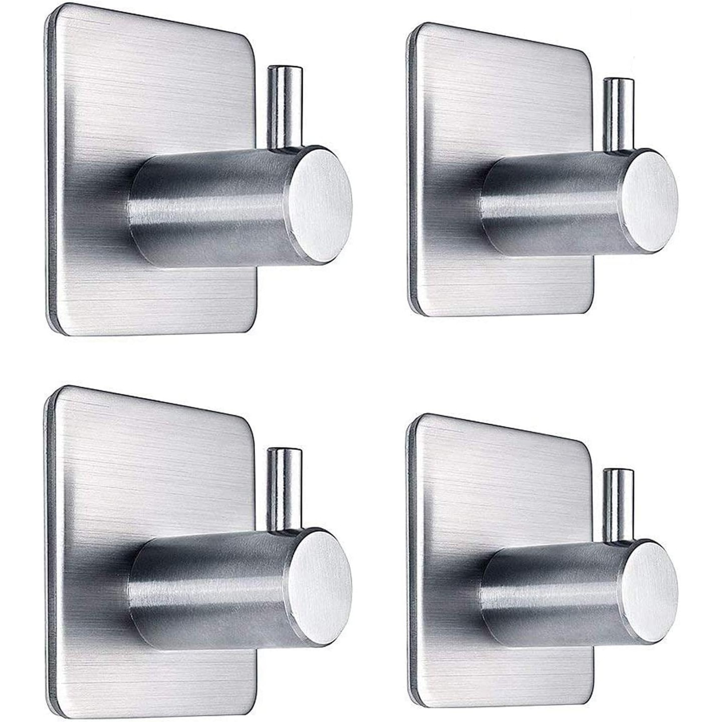 Carlige pentru prosoape Huideng, set 4 buc, inox rezistent la apa ...