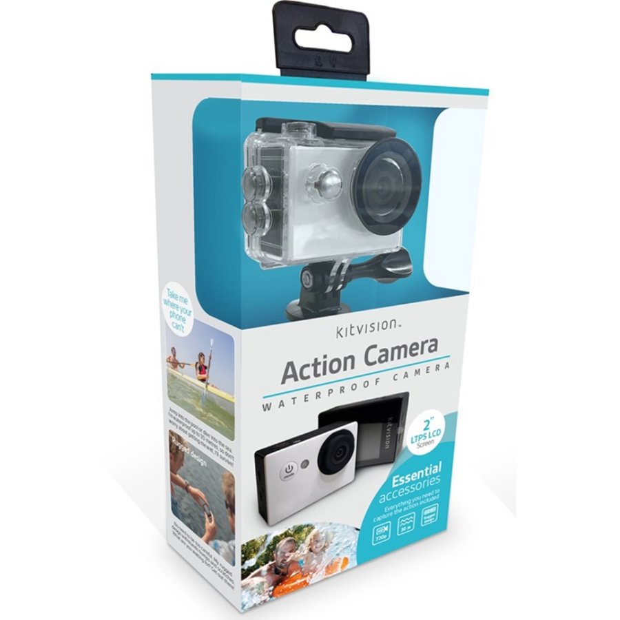 Camera video de actiune Waterproof, Alb - eMAG.ro