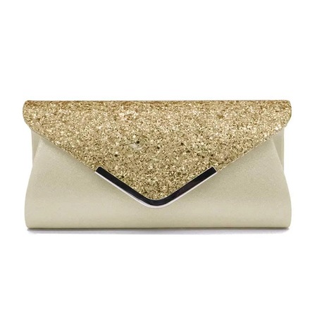 Geanta de seara tip plic, design elegant, glitter, dimensiuni 24.9x5 ...