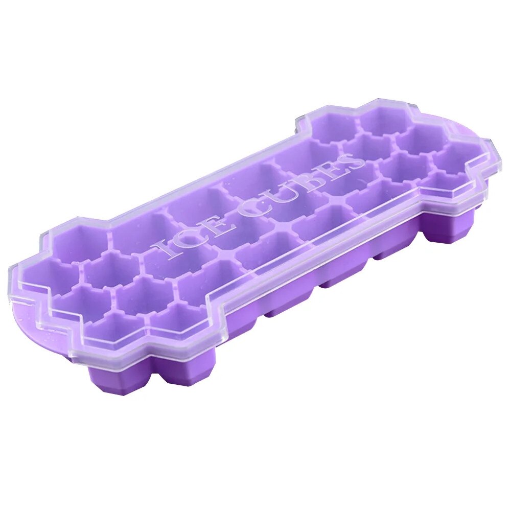 Forme cuburi de gheata, set 2 bucati, silicon flexibil, 26 cuburi, BPA ...