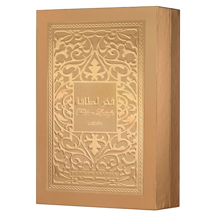 Set Apa de Parfum Fakhar Extrait Woman, Lattafa, Femei, 100ml cu Breloc ...