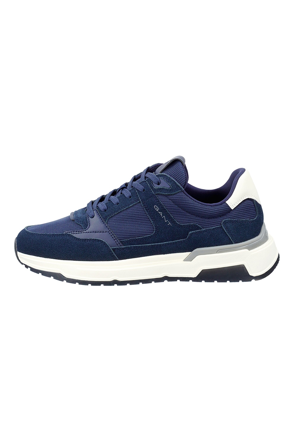 Gant, Pantofi sport din piele intoarsa si plasa cu detaliu logo Jeuton ...