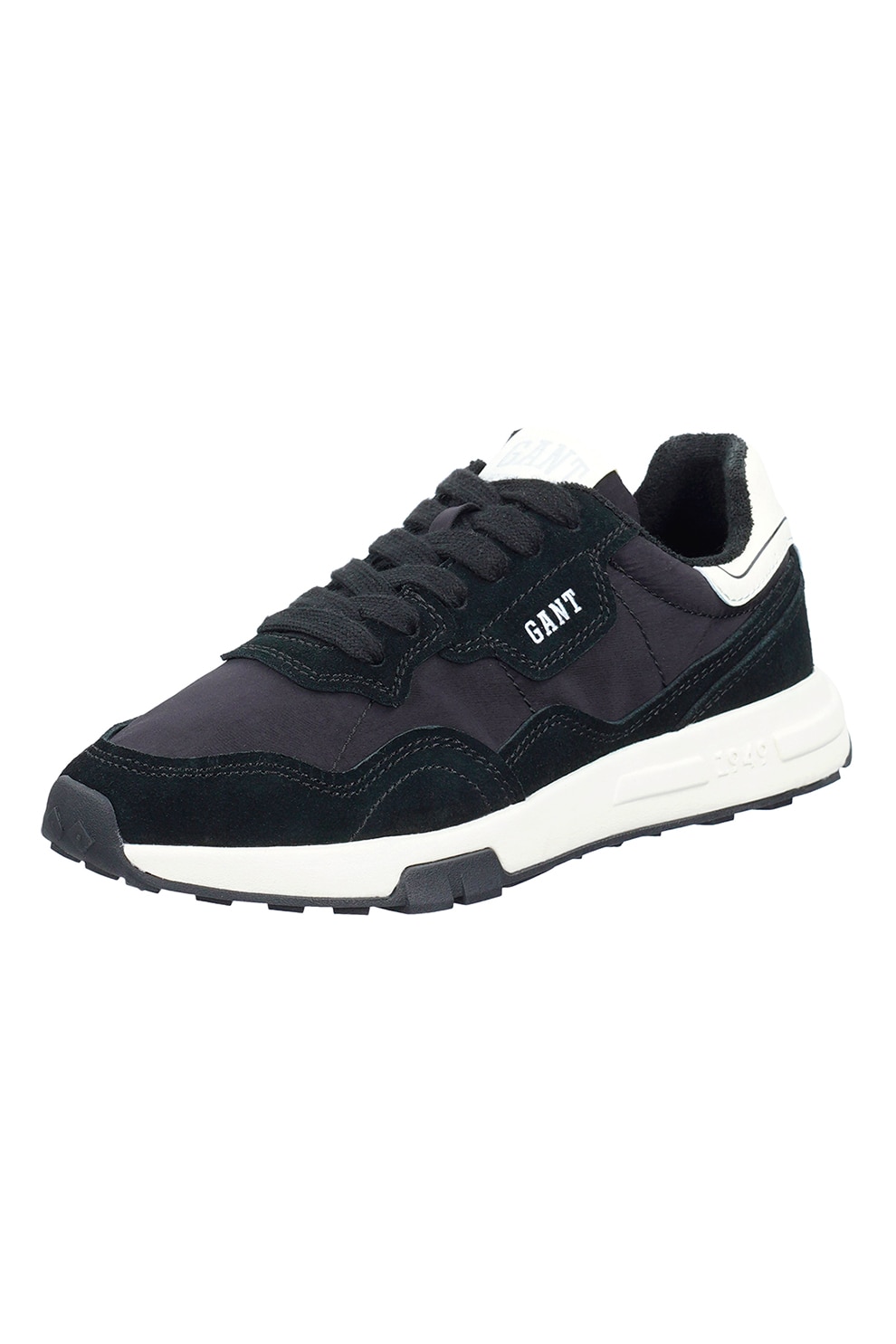 Gant, Pantofi sport cu garnituri din piele intoarsa si material ...