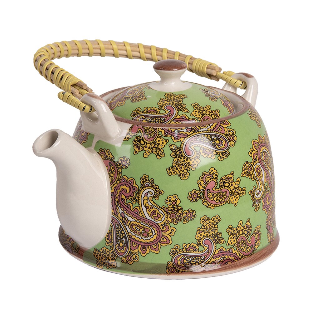 Ceainic cu infuzor ceramica multicolora 18x14x12 cm, 800 ml - eMAG.ro