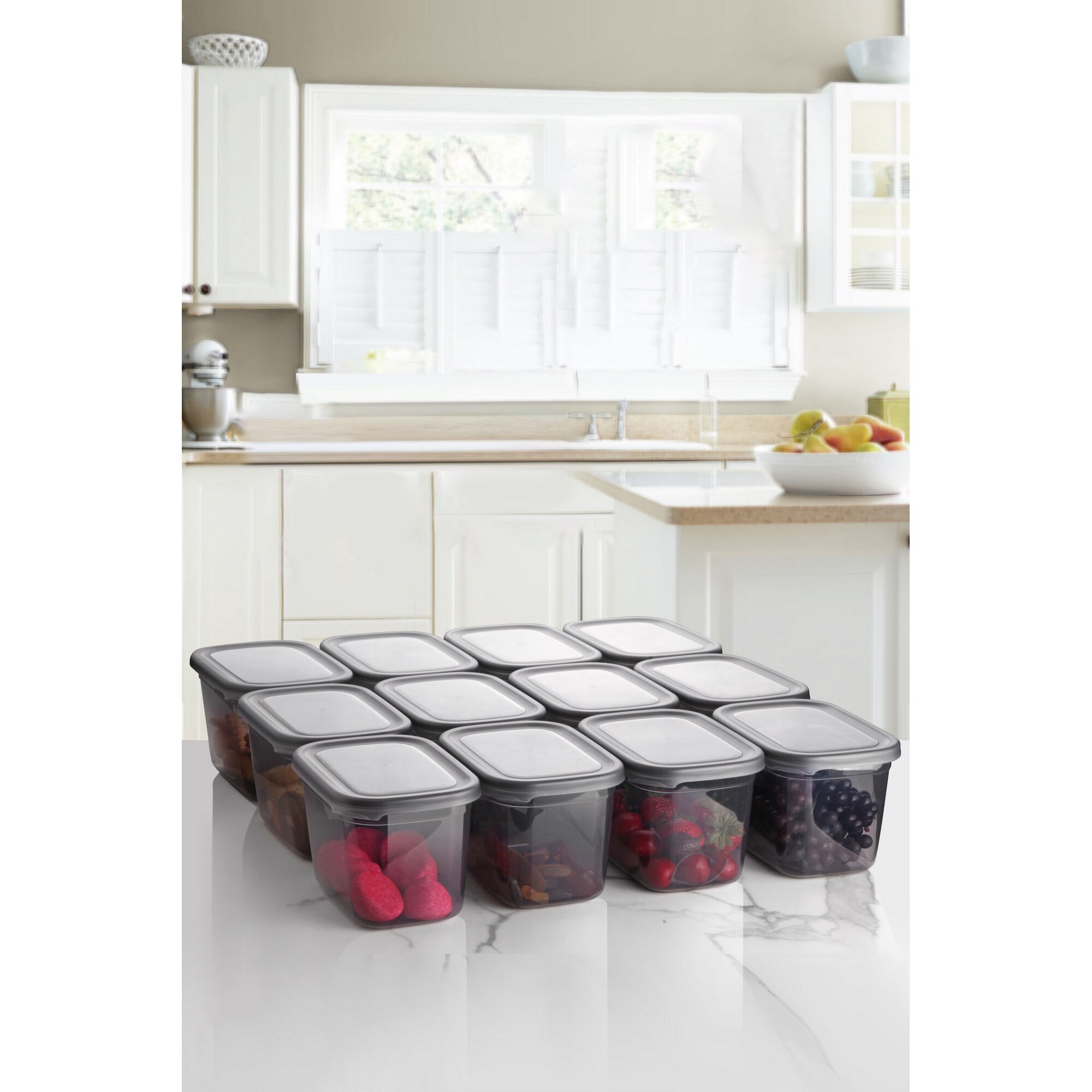 Set cutii alimentare, Hermia Concept, 12 piese, 12x16,5x11,2cm, 1,3 l ...