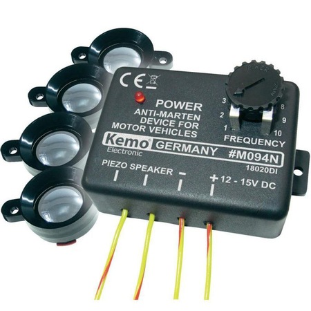 Kemo M094 Autós nyestriasztó és menyétriasztó 4 ultrahangos ...