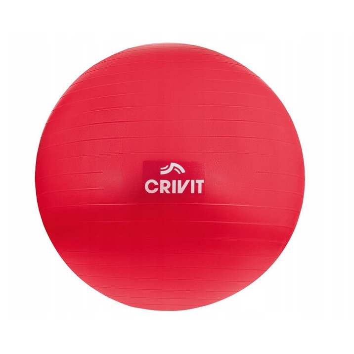 Minge fitness Crivit, 65cm, rosu, maxim 120kg - eMAG.ro