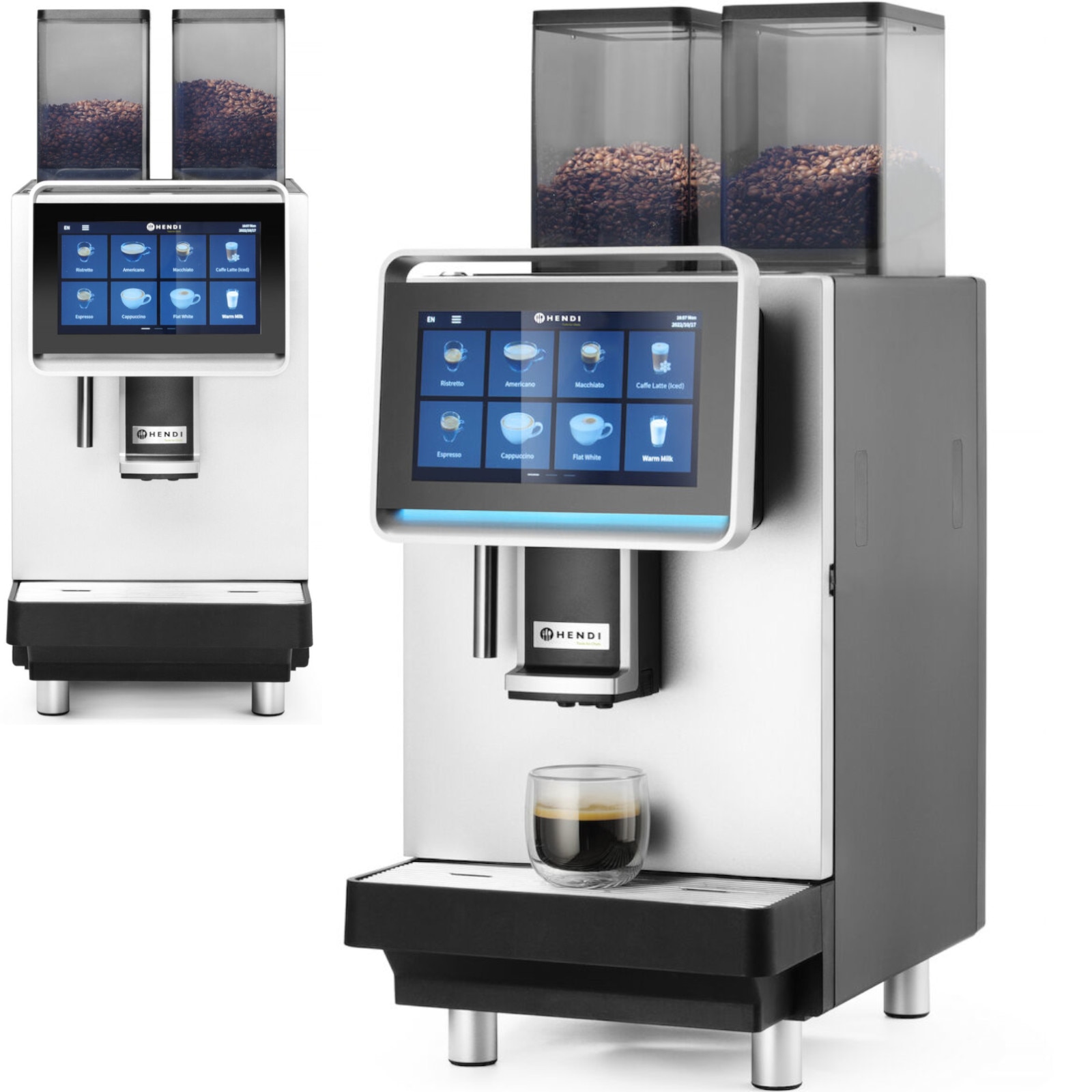 Espressor automat HENDI CoffeeMatic, 2900W, 2 rezervoare, 4L, inox, 30 ...