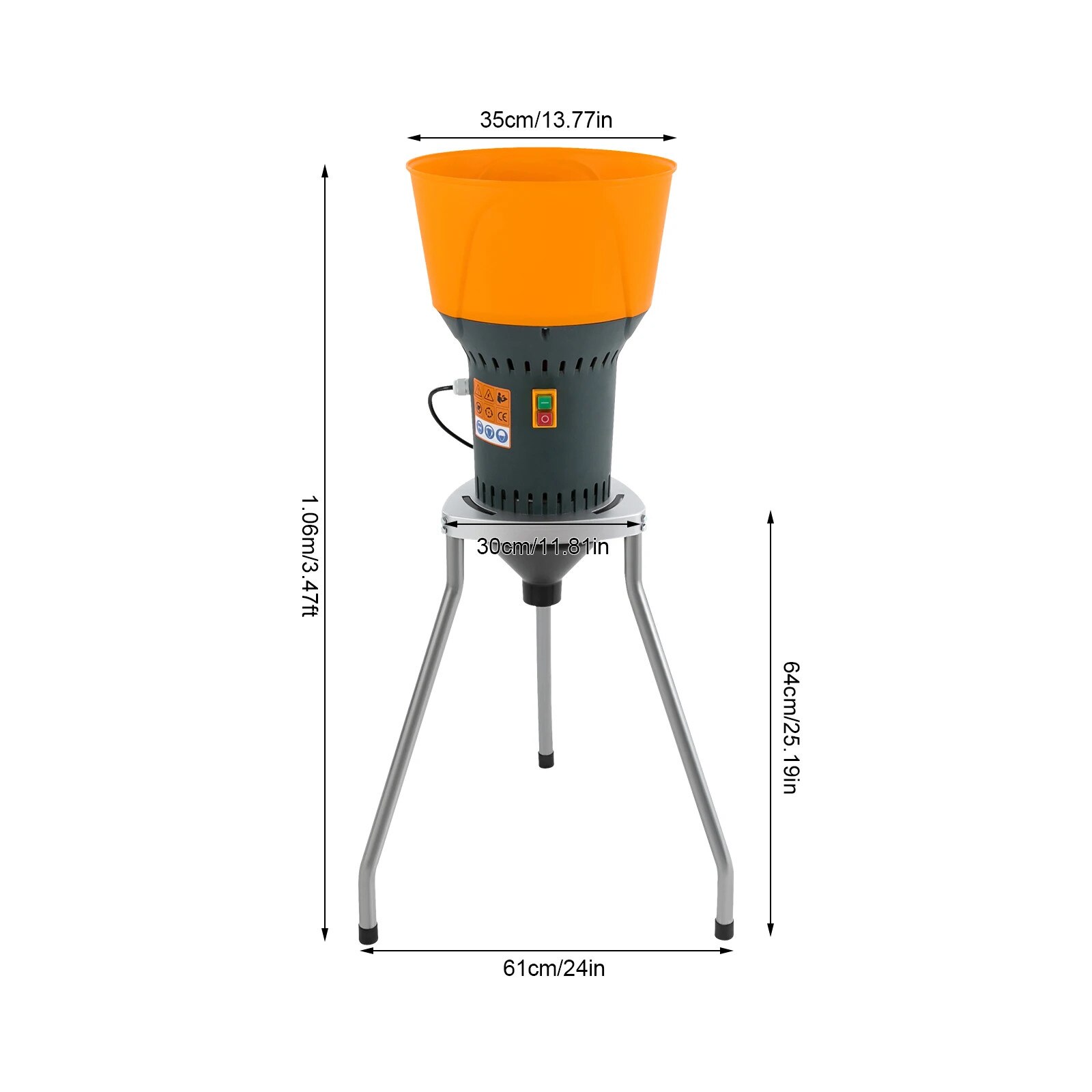 Macinator de cereale, 50L, 1300W, eficienta ridicata, constructie ...