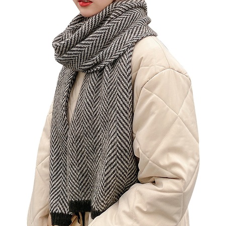 Fular barbati, design clasic, culoare solida, dimensiuni 180x30cm, set ...