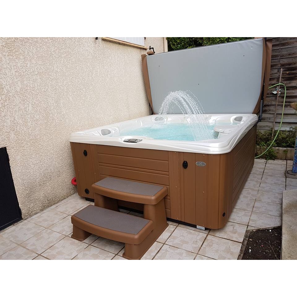 Jacuzzi Caldera Spas Martinique, 226x193x86 cm, 5 locuri, teak, white ...