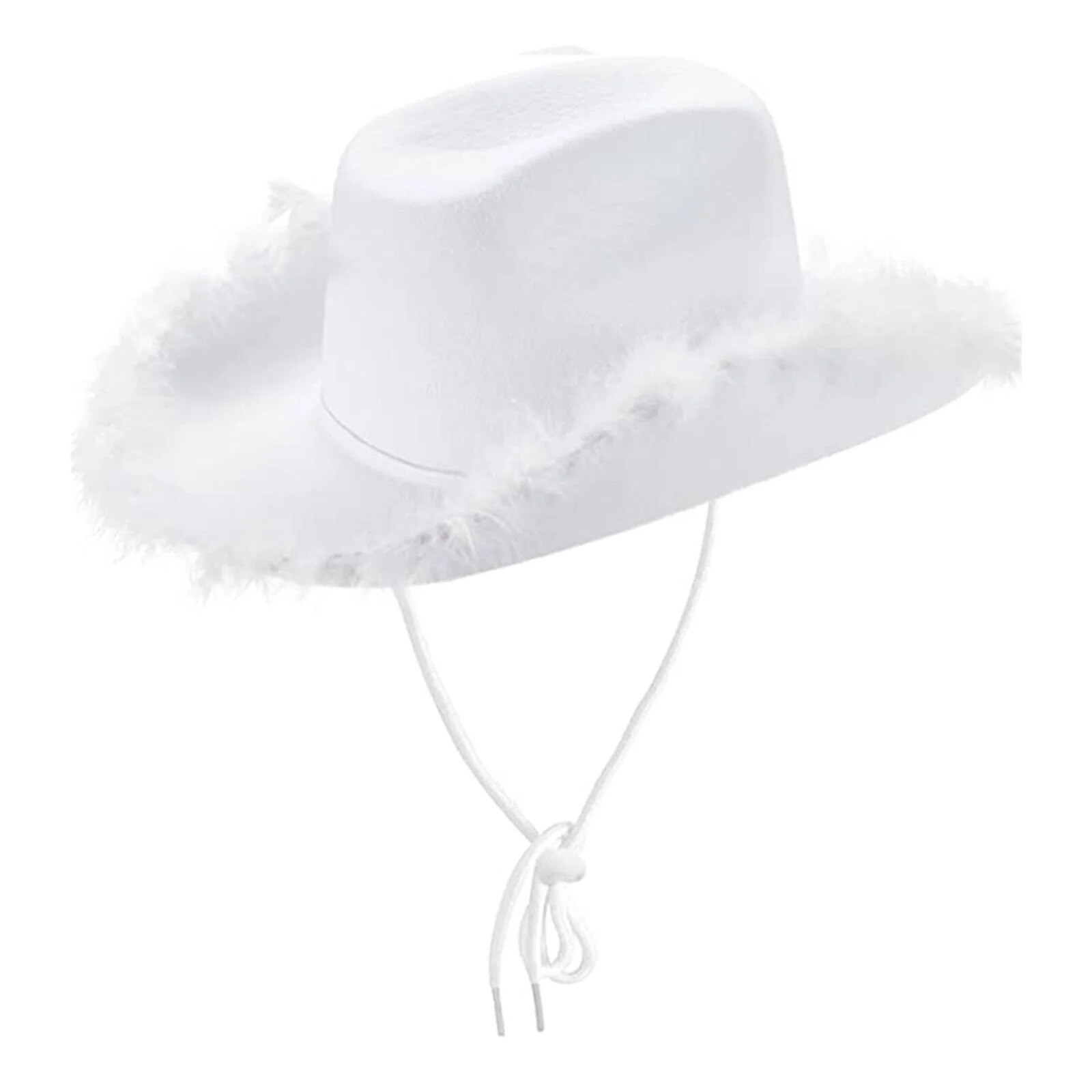 Cowboy kalap pánttal, fehér és fekete, 50-60 cm-es méret, 1 darabos ...