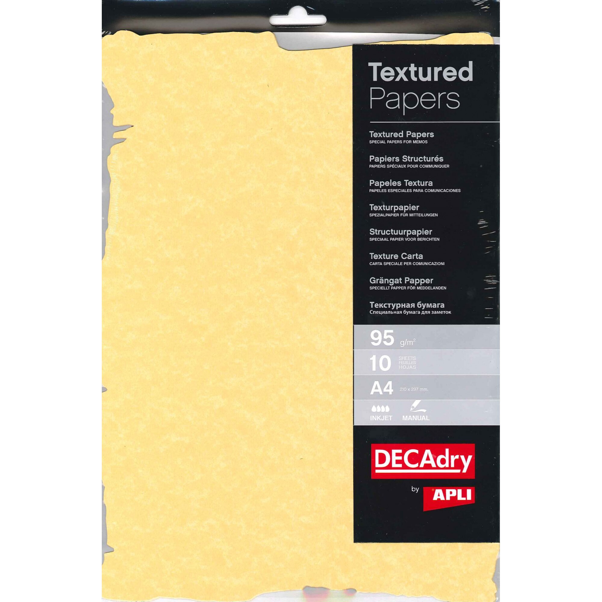 Структурна хартия DECAdry by Apli рязан папирус, златен, 95гр - eMAG.bg