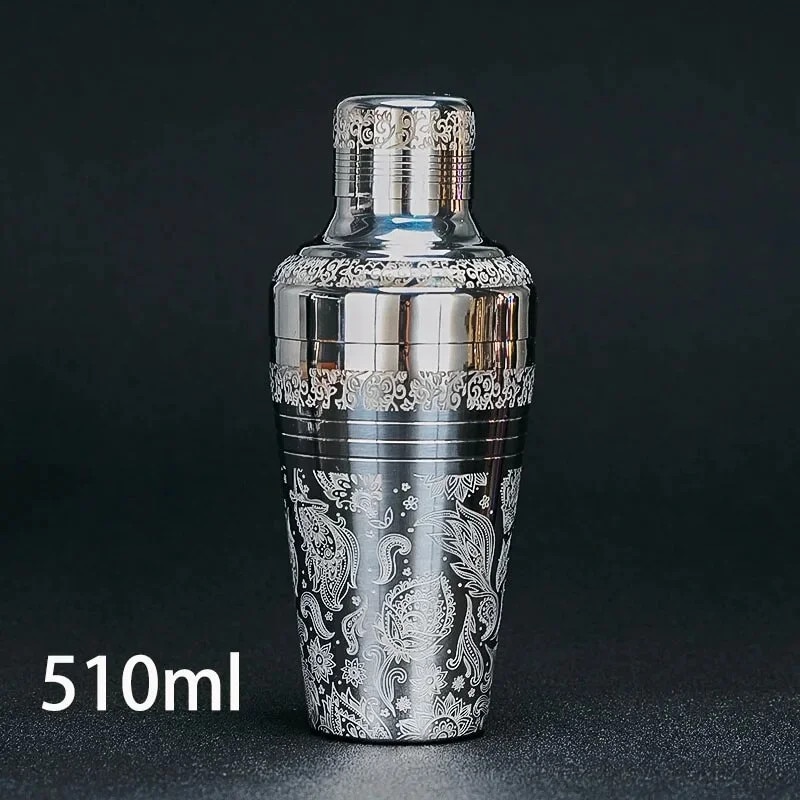 Koktélshaker 510ml, fém, fényes/fekete felület, 21x8cm - eMAG.hu