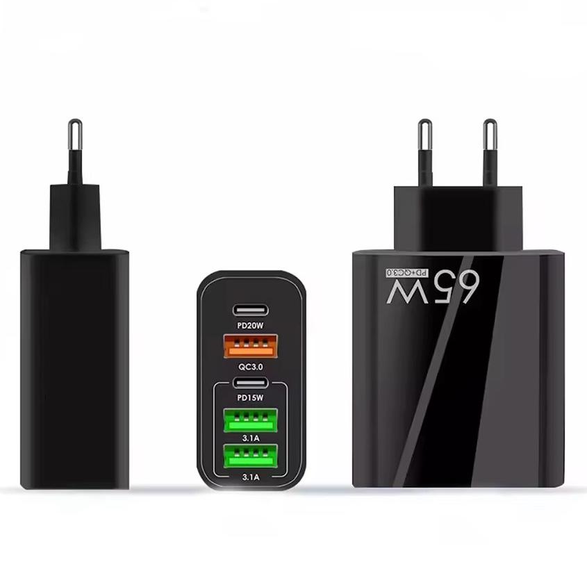 Incarcator Retea, OG Purple 5 Porturi, 65W Fast Charge, 3 x USB, 2 x ...