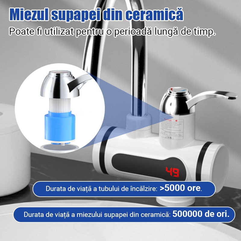 Robinet Electric Instant Apa Calda cu para dus, putere 3000W, incalzire ...