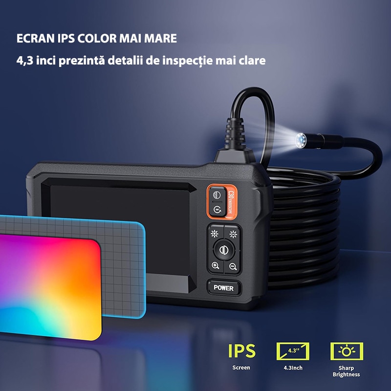 Endoscop, Rqiurpn, camera de inspectie de 8 mm, impermeabila IP67, 8 ...