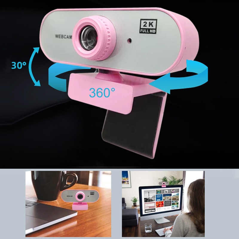 Camera web 2K pentru PC cu autofocus Full HD 2K compatibil cu camera ...