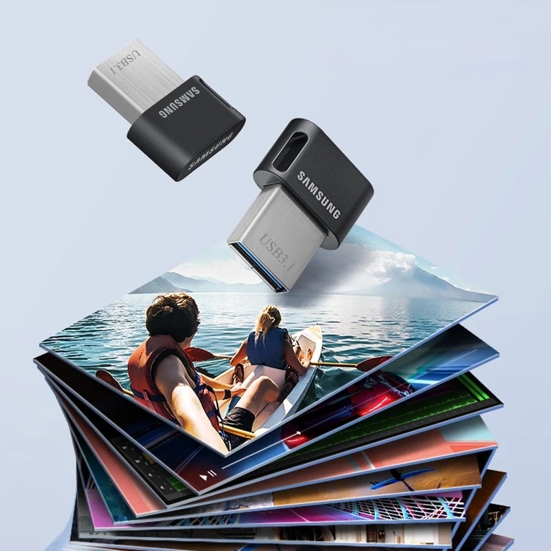 Stick USB 1TB 3.1 Samsung Mini metalic negru 28.5x15x5mm - eMAG.ro