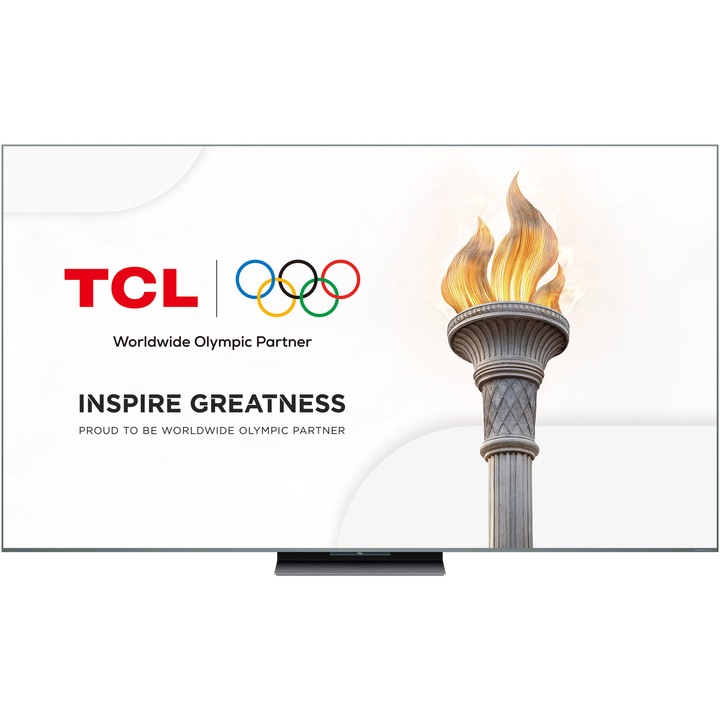 Televizor TCL QD-MiniLed 65C9K, 164 cm, Smart Google TV, 4K Ultra HD, 144Hz, Clasa E (Model 2025 ...