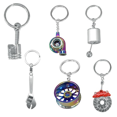 Breloc chei auto, Axroad Mall, Breloc din aliaj de zinc, set de 6 piese ...