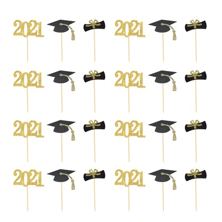 Set 24 Piese Cake Toppers din Hartie Eco-Friendly pentru Petrecere de ...
