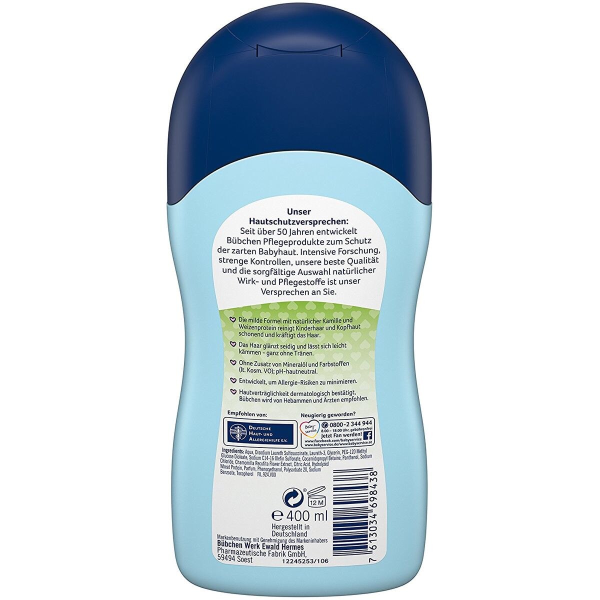 Sampon Kinder Shampoo 400ml - Bubchen - eMAG.ro