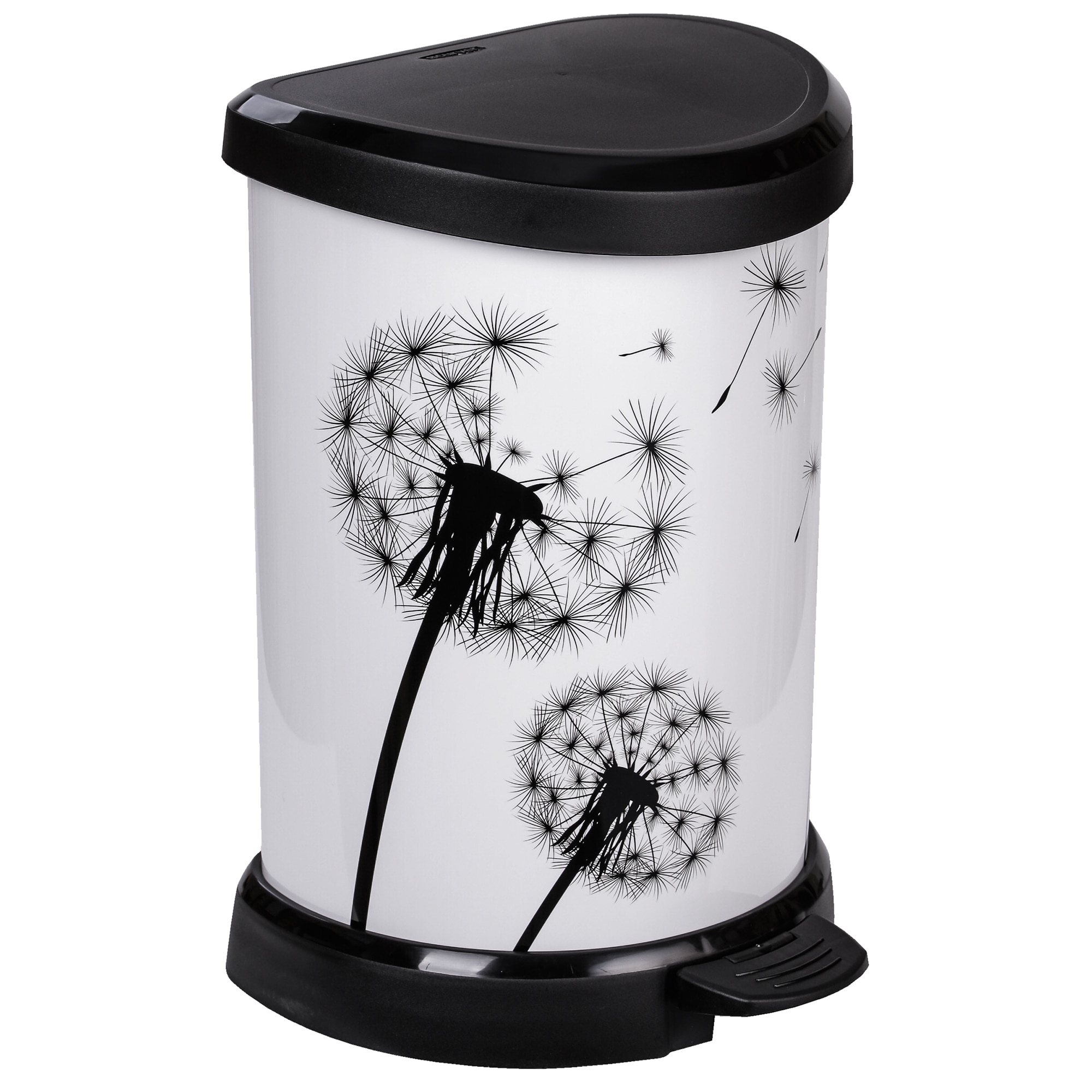 Cos de gunoi cu pedala aspect metalic design Curver Nature, 20L - eMAG.ro