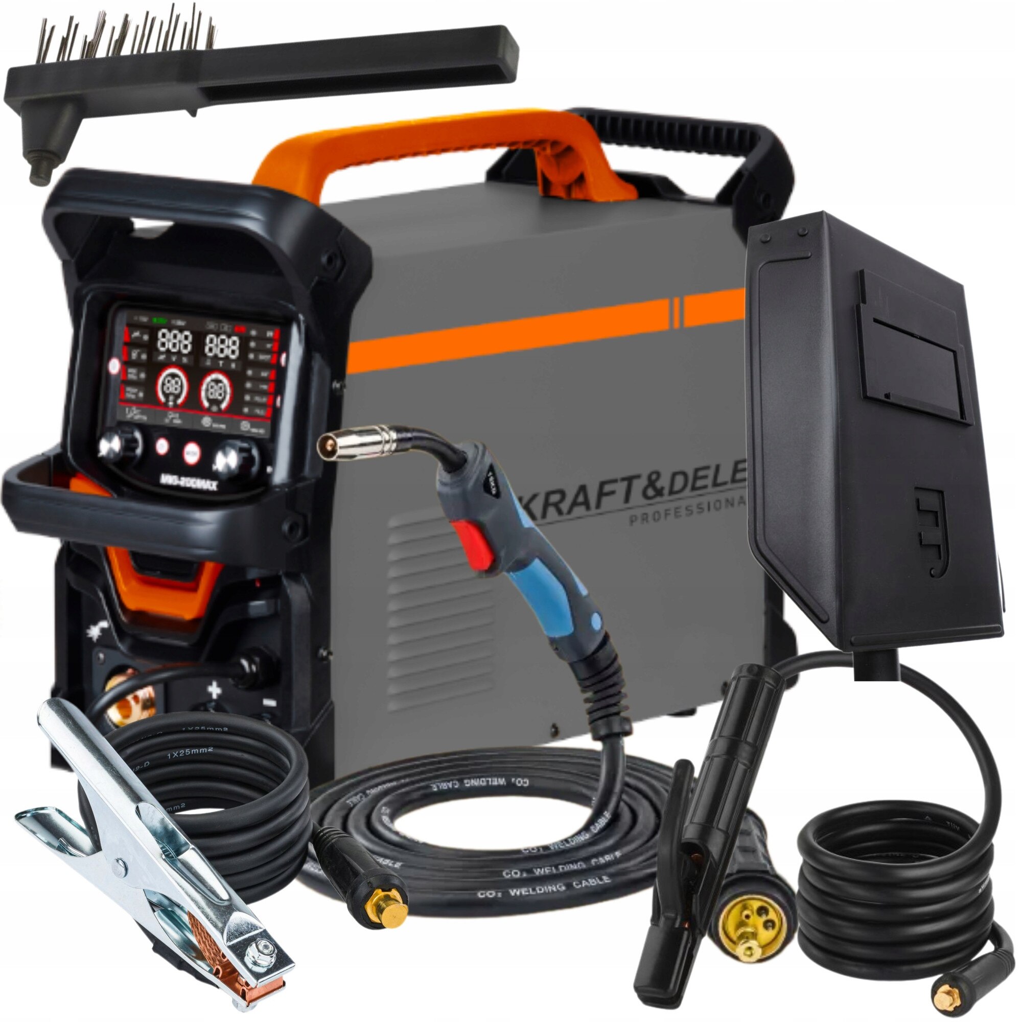KRAFT&DELE KD3422 MIG/FLUX/MMA/LIFT TIG inverteres hegesztőgép, 255A ...