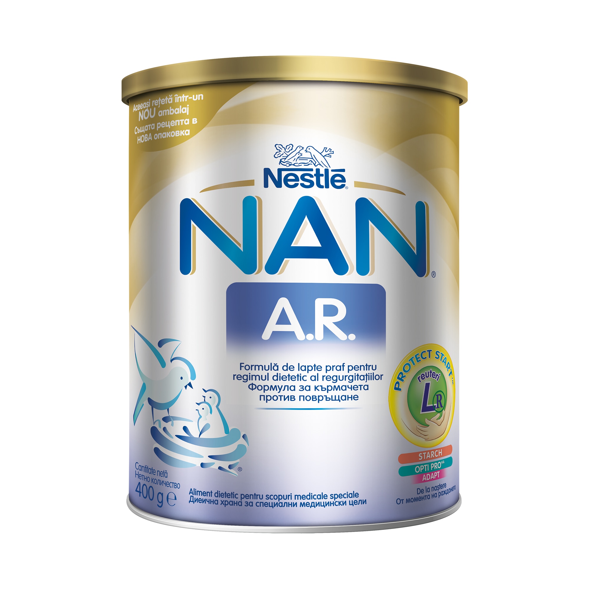 Сухо мляко NAN AR от раждането, 400гр - eMAG.bg