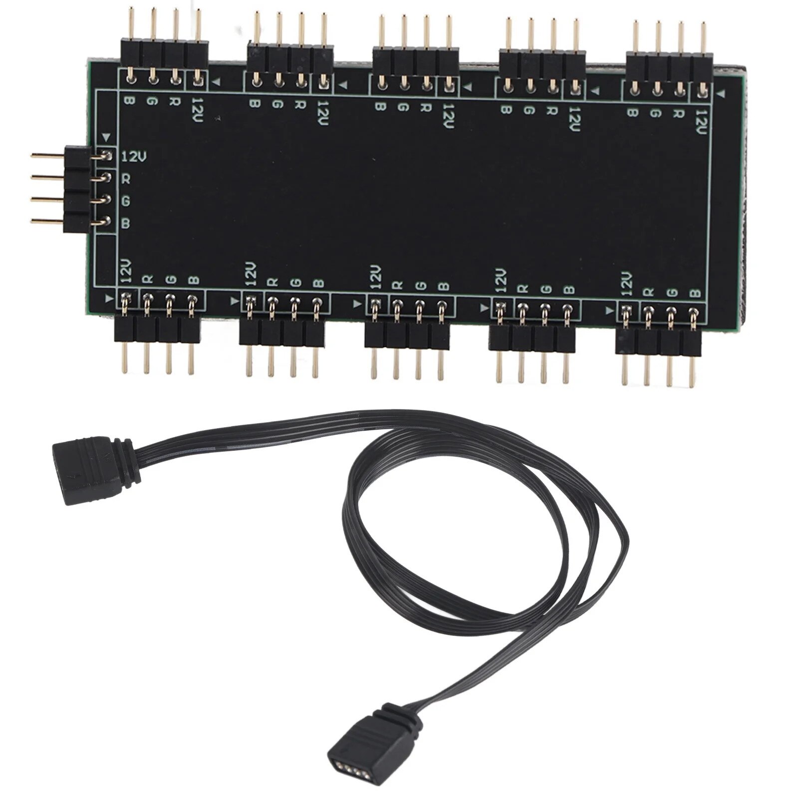 RGB RPG hub alaplaphoz, PCB elosztó, számítógép, 10 csatornás RGB hub ...