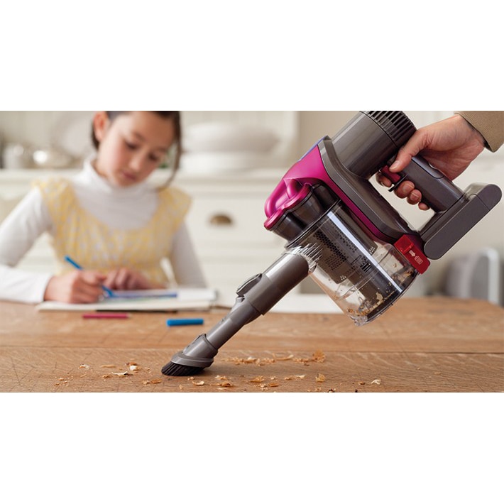 Aspirator de mana Dyson DC34, Root Cyclone, 0.35 l, Gri/Roz - eMAG.ro