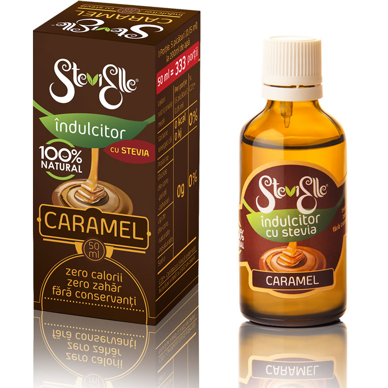 Indulcitor cu Stevia si aroma de Caramel 50ml - eMAG.ro